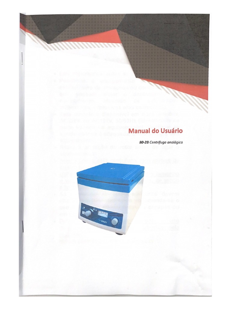 Manual Centrifuga | PDF