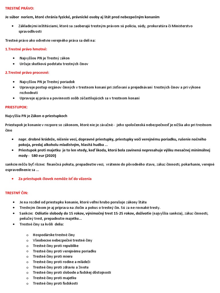 Trestné Právo | PDF