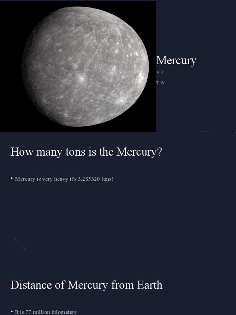 Mercury | PDF | Science & Mathematics