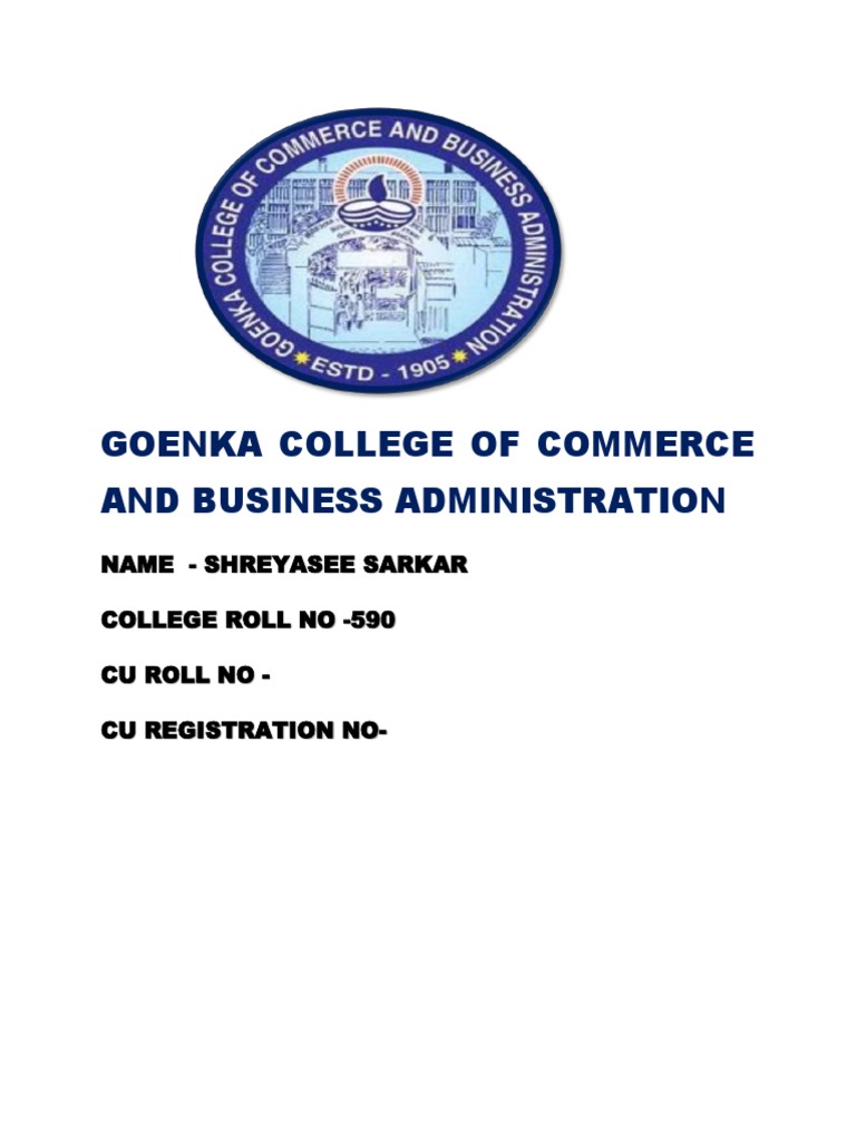 Goenka College of Commerce and Business Administration | Download Free ...