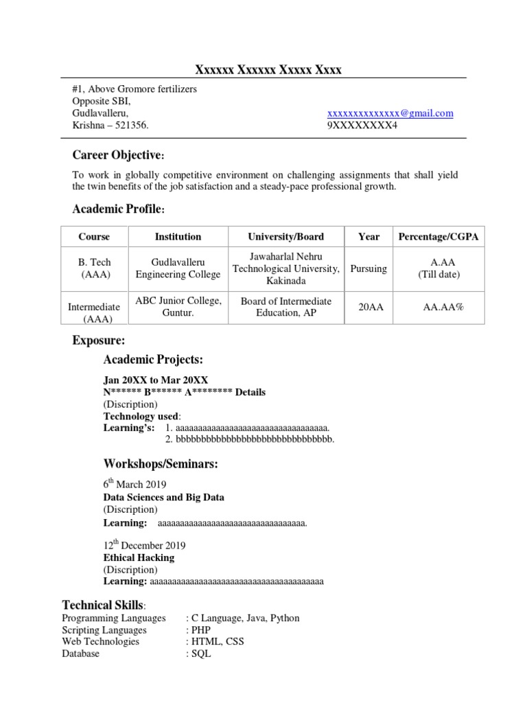 Model Resume 1 | PDF | Computing | Computer Programming