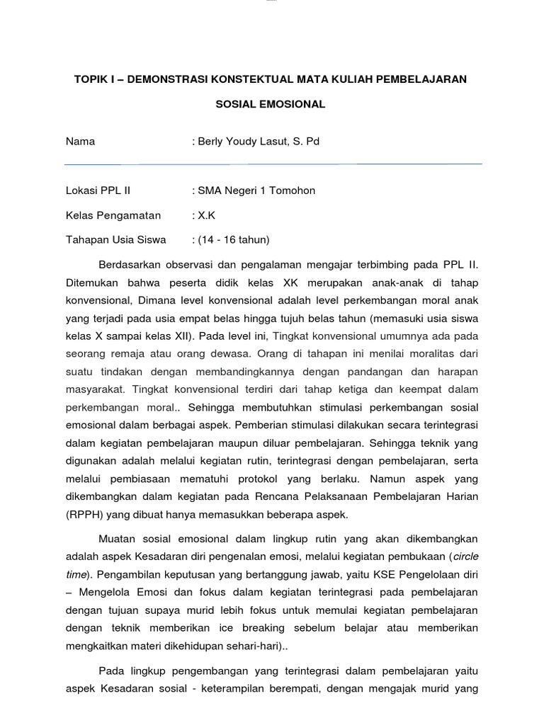 Demonstrasi-Kontekstual-Topik-1 Pse | PDF