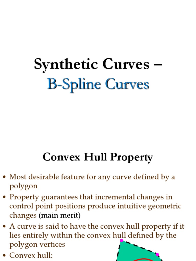 Lecture 10 B-Splines | PDF | Spline (Mathematics) | Mathematical Concepts