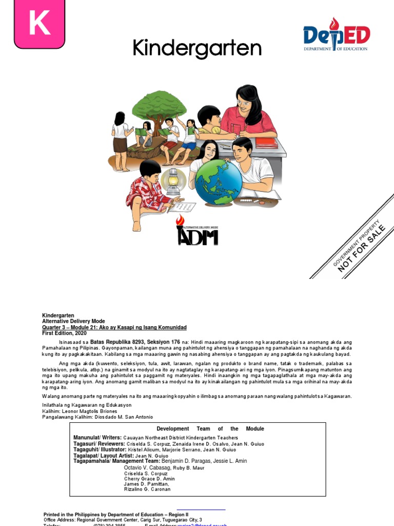 Kinder Module Week 21 Day 1-5 | PDF