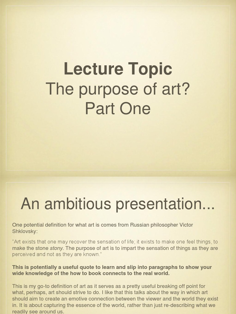 The Purpose and Impact of Art | PDF | Cubism | Paintings