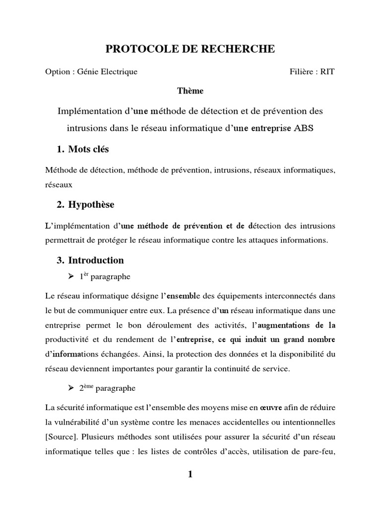 Protocole de Recherche Fay | Descargar gratis PDF | Sécurité des systèmes d'information | Sécurité