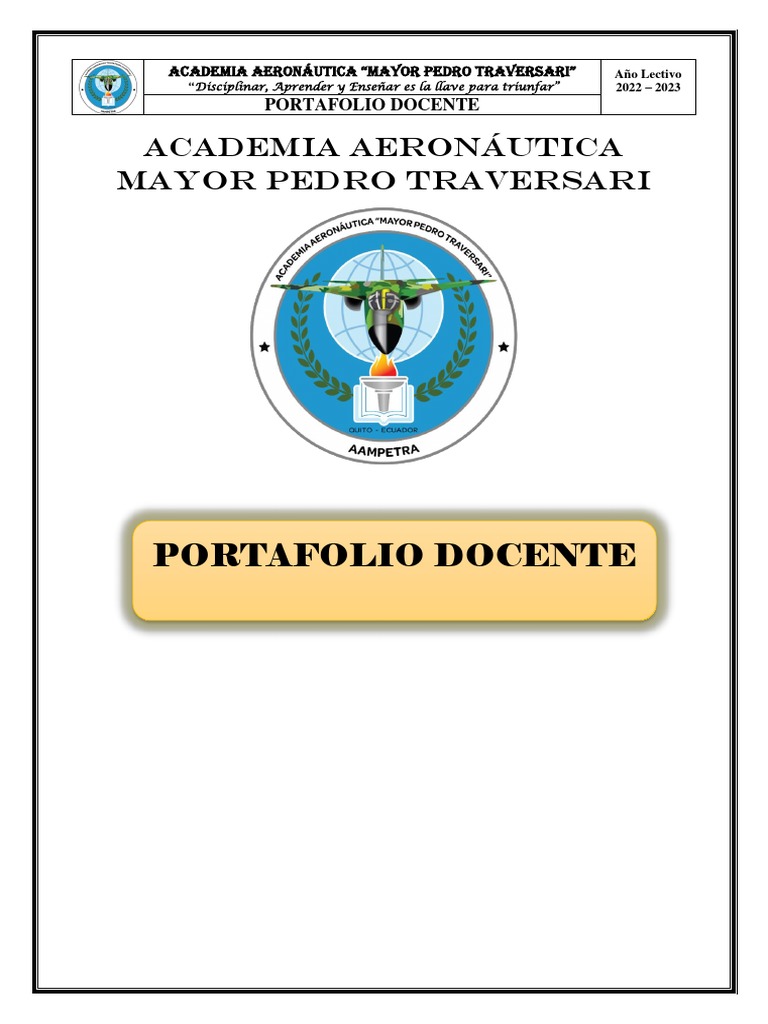 Portfolio docente: Una herramienta para la planificación y evaluación del desempeño docente ...