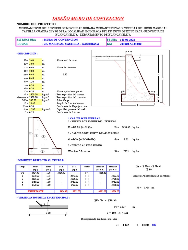 Muro de Contension | PDF