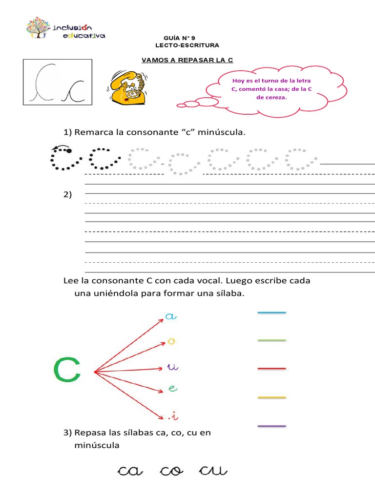 Actividades para la letra C | PDF