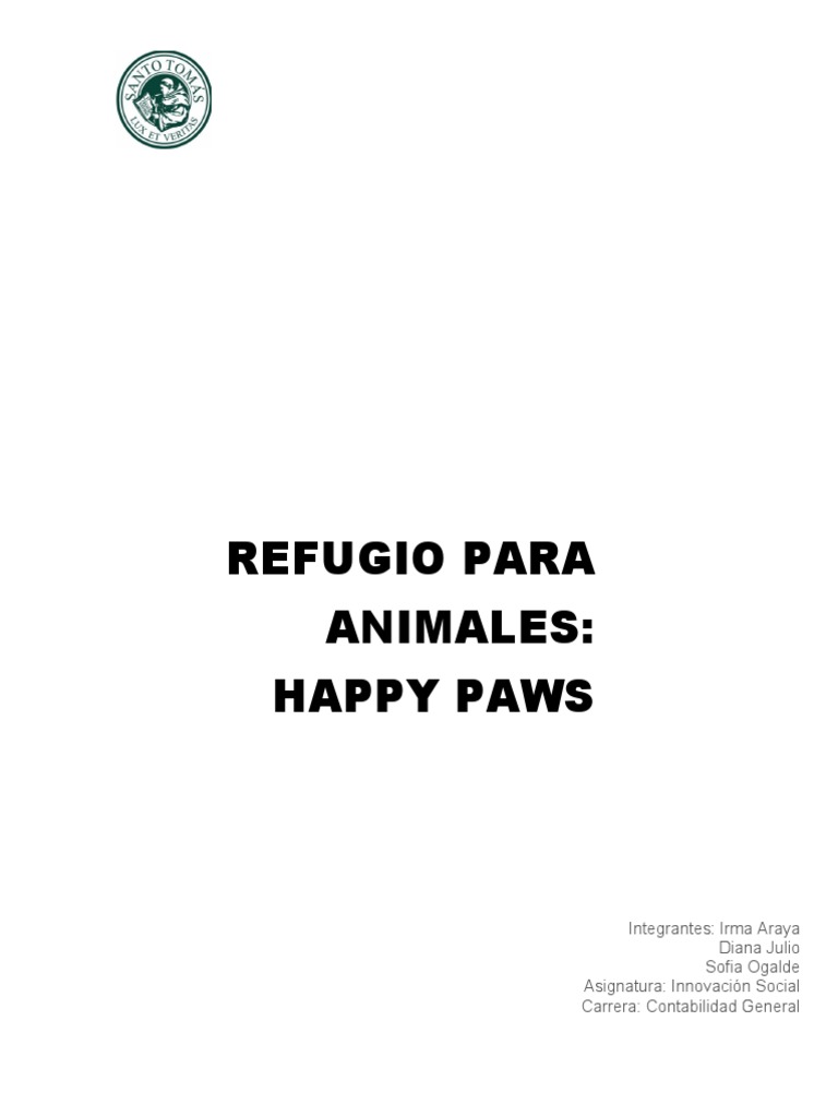 Proyecto Refugio de Animales Happy Paws | PDF | Presupuesto | Evaluación