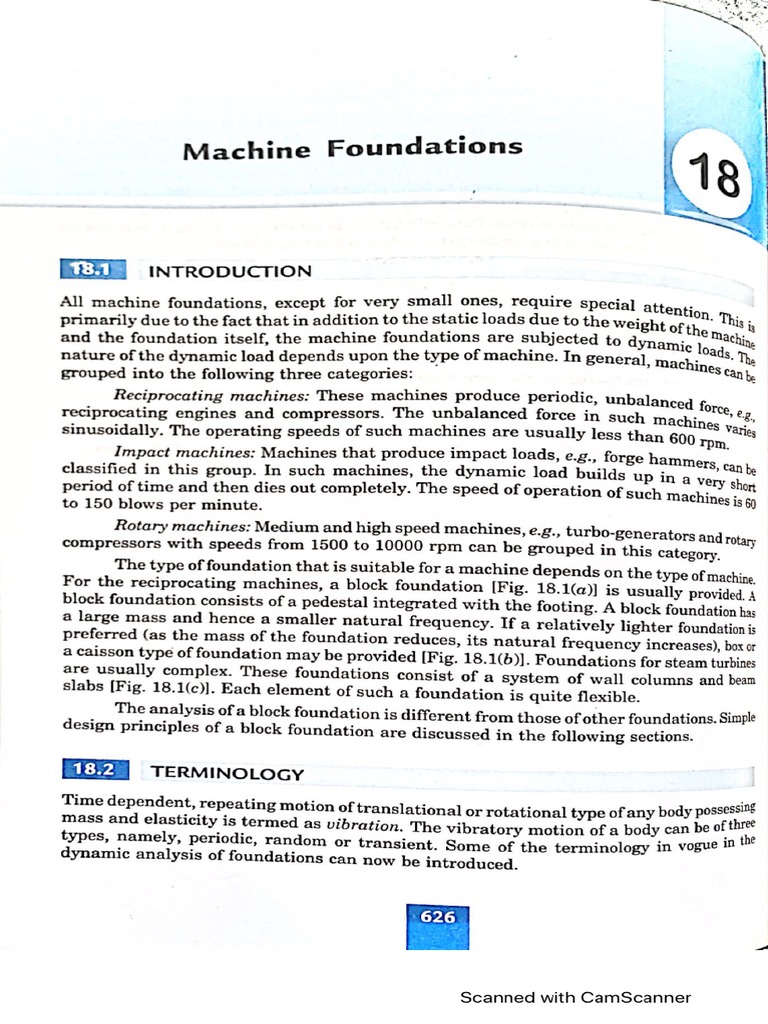 Machine Foundation | PDF