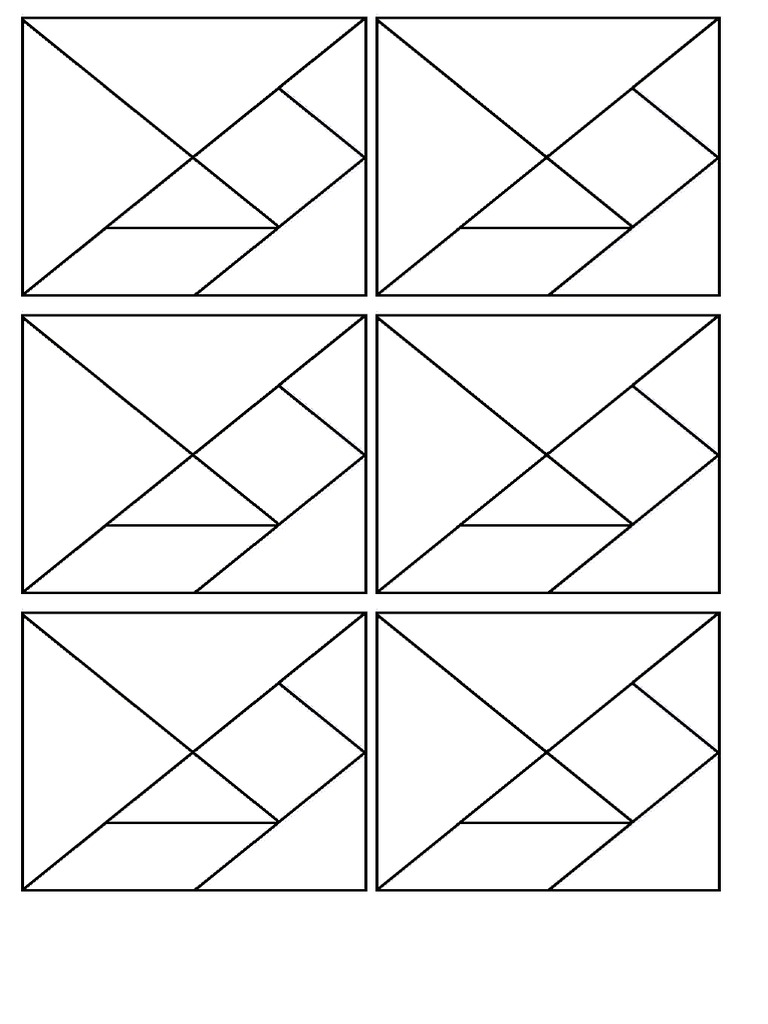 Tangram White and Pattern | PDF