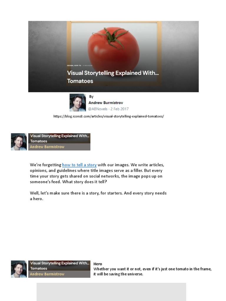 Visual Story Telling Explained | PDF | Perspective (Graphical ...