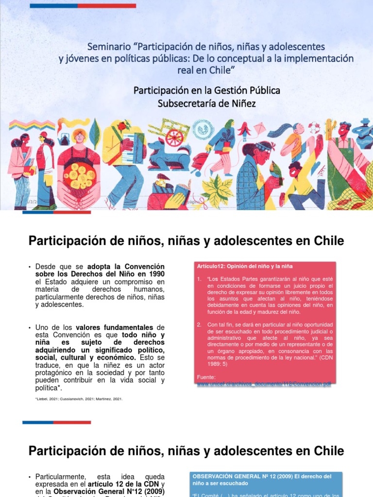 Participación NNA - Subsecretaria de La Niñez | PDF