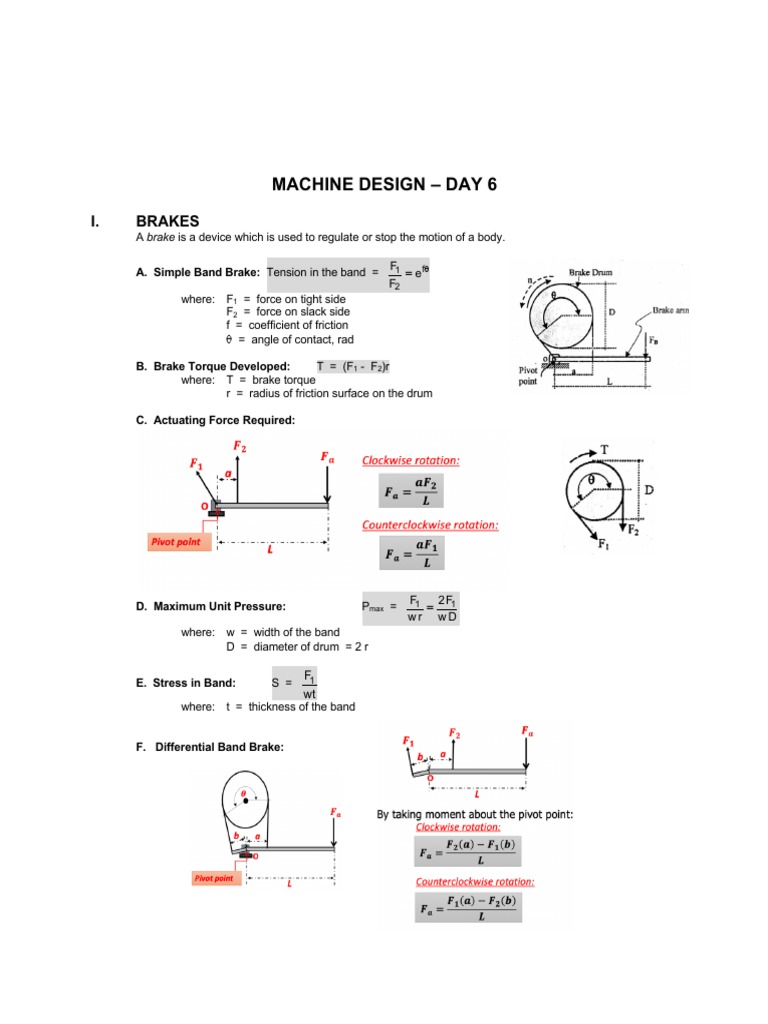 Handouts MD Day 6 | Download Free PDF | Rivet | Clutch