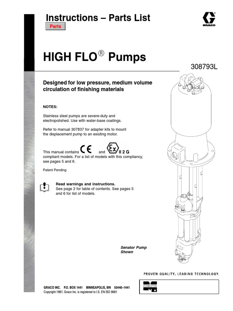 High Flo Pumps: Instructions - Parts List | PDF