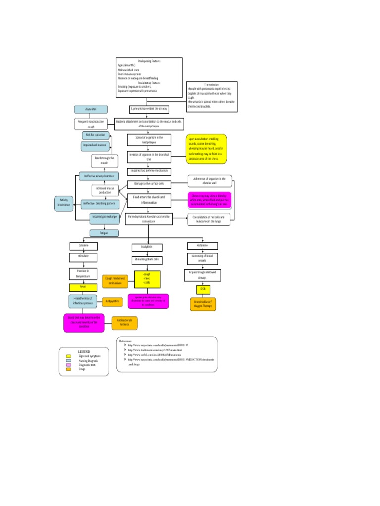 Pathophysiology of Pneumonia | PDF
