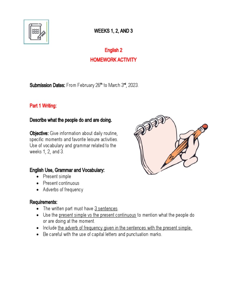 E2 Homework Weeks 1,2, and 3 | PDF