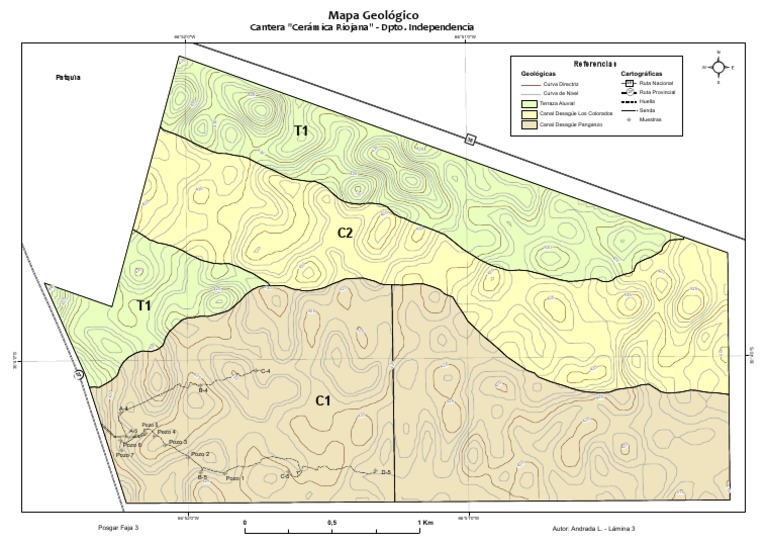 Mapa Geológico de Cantera Riojana | PDF