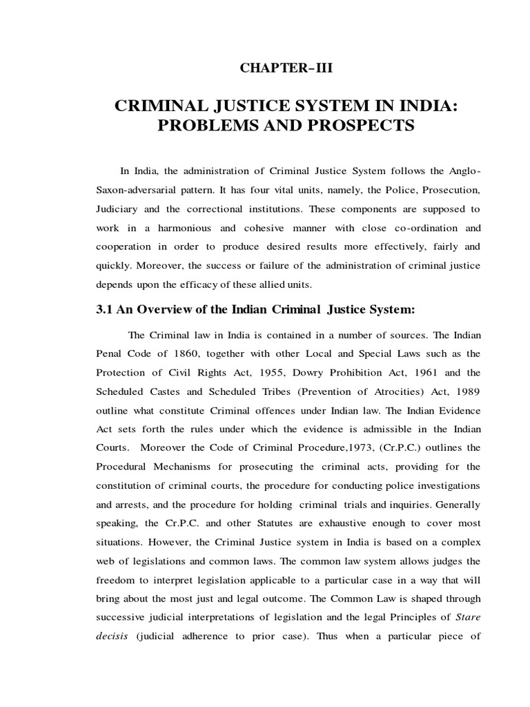 Indian Criminal Justice System Overview | PDF | Magistrate | Prosecutor