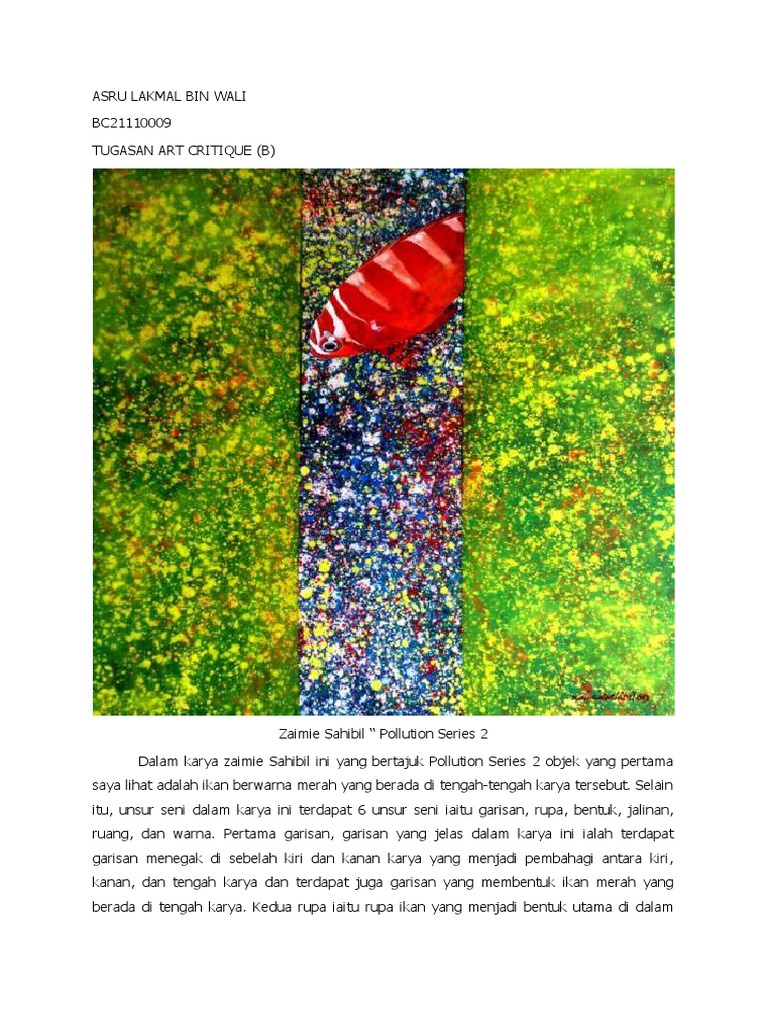CONTOH TUGASAN ART CRITIQUE | PDF