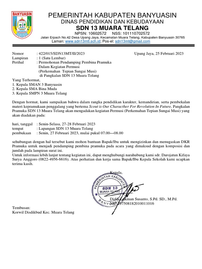 Surat Izin Peserta | PDF