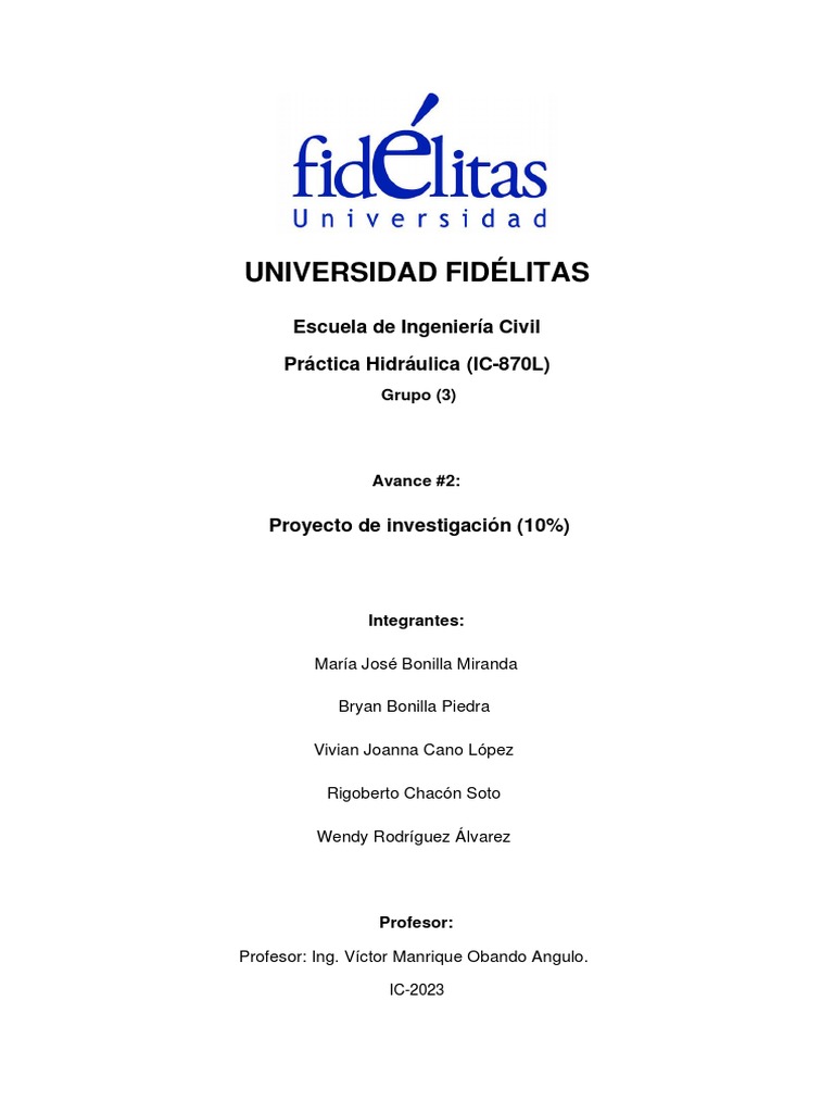 Proyecto Avance #2 10% | PDF