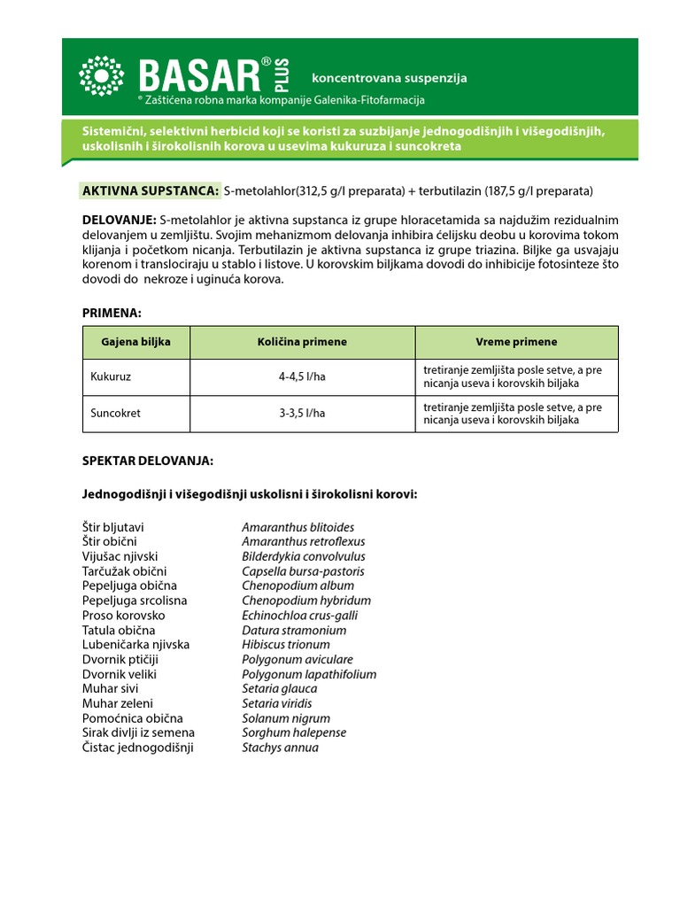 Detalji Basar Plus | PDF