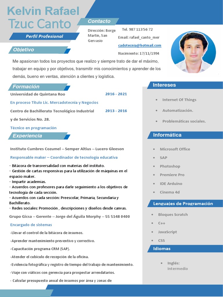Curriculum Vitae - Kelvin Rafael (1) - 3 | PDF