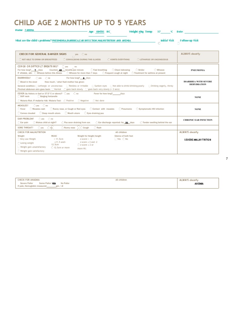 IMCI | PDF | Pneumonia | Diarrhea