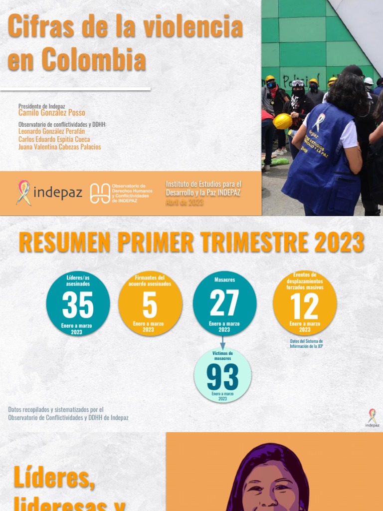 Informe Cifras de La Violencia en Colombia 2016 Marzo 2023 | PDF ...