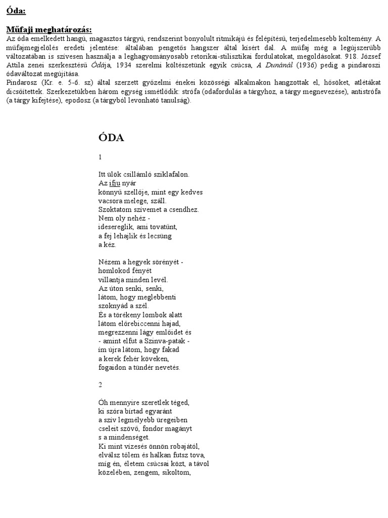 Óda | PDF