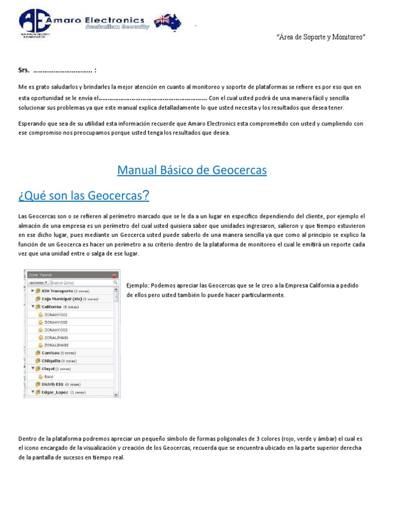 Manual de Geocercas Ubiqo GPS | PDF | Informática