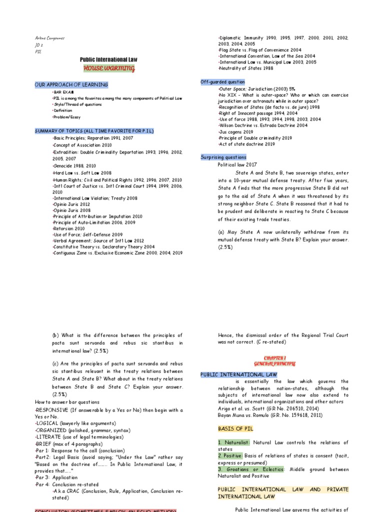 Notes On PIL | PDF | Law