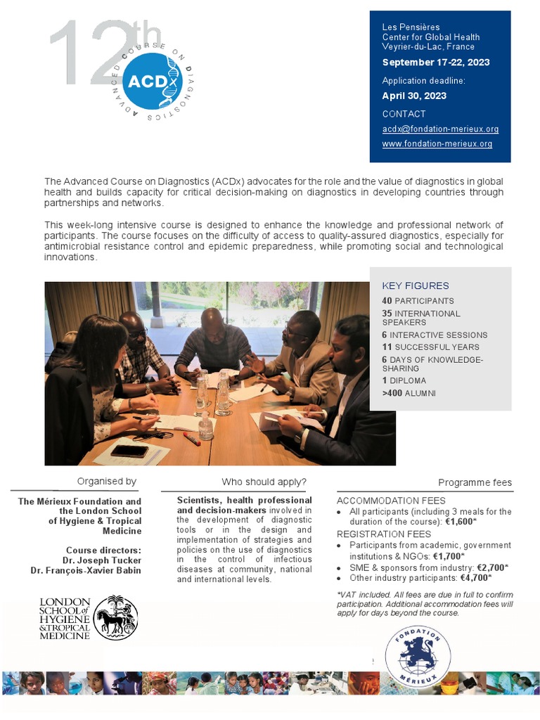 12th Advanced Course On Diagnostics Acdx 2023 Flyer | PDF ...