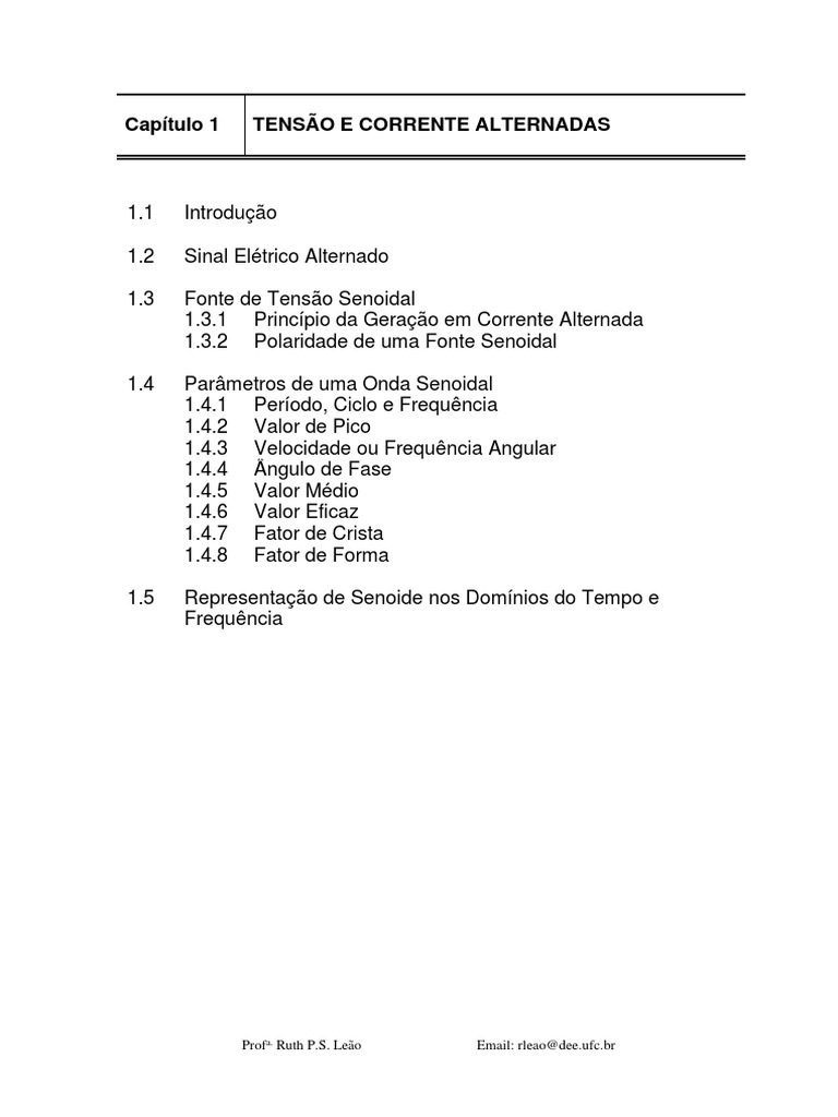 CircII - 1 Tensao e Corrente Altenadas | PDF | Energia elétrica | Rede ...