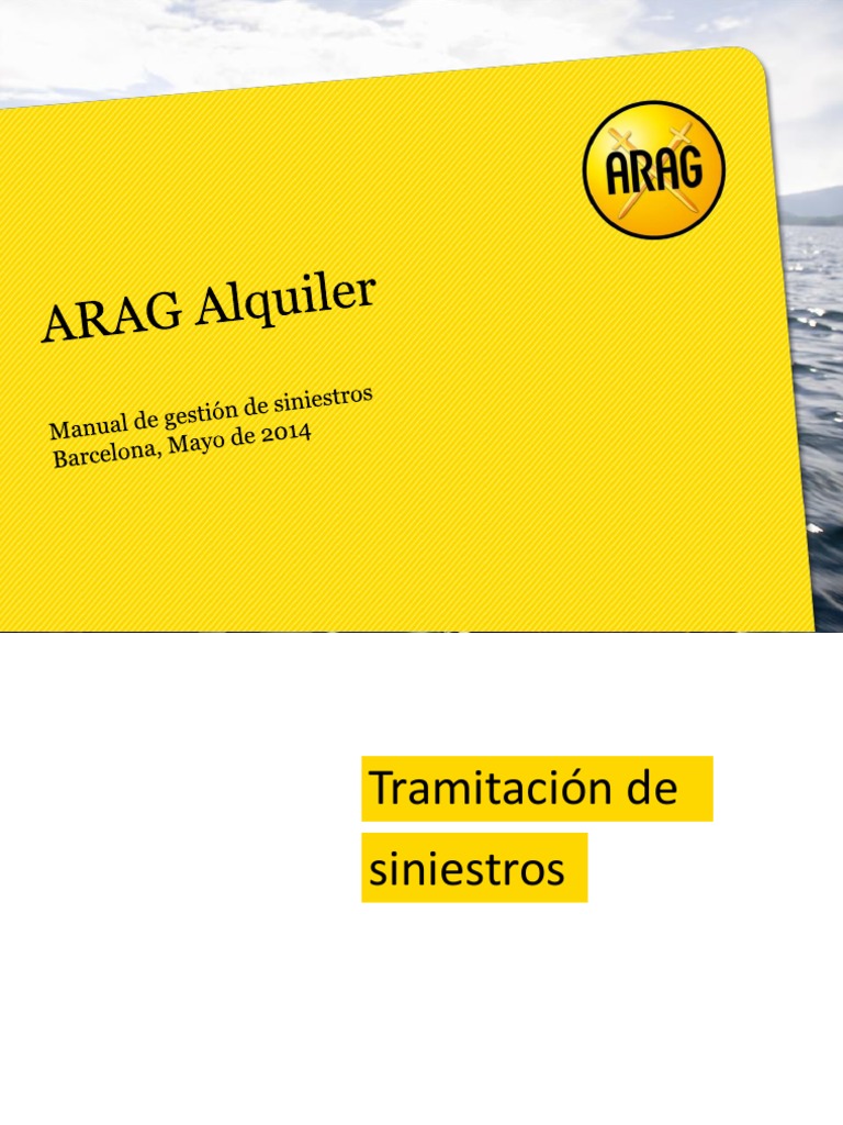 ARAG Alquiler - Manual de Gestion de Siniestros | PDF | Desalojo