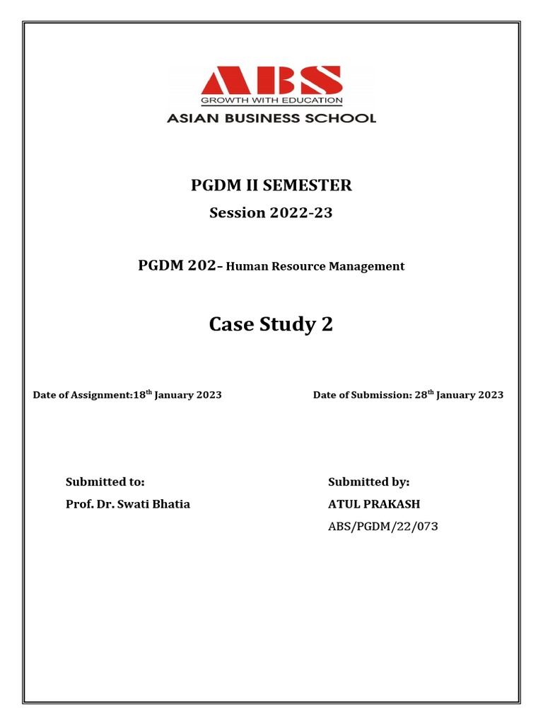 HRM Case Study | PDF | Forecasting | Analytics