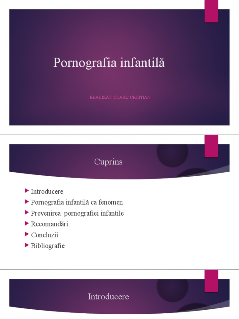 Pornografia Infantilă (Autosaved) | PDF