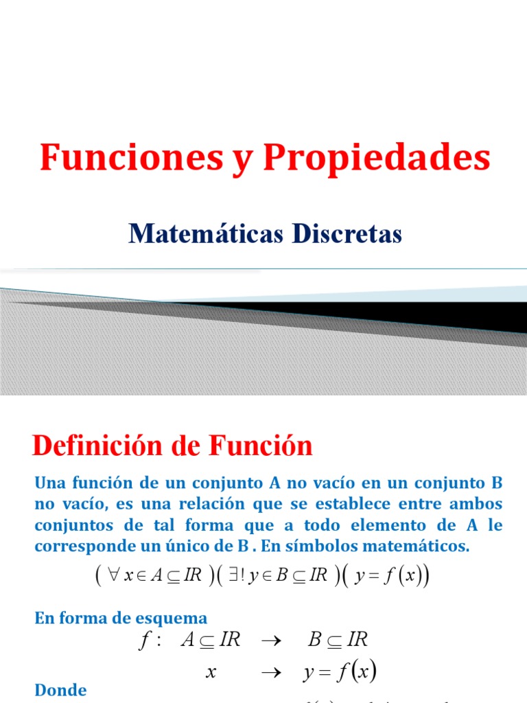 Funciones Matemáticas Básicas | PDF | Función (Matemáticas) | Funcion ...