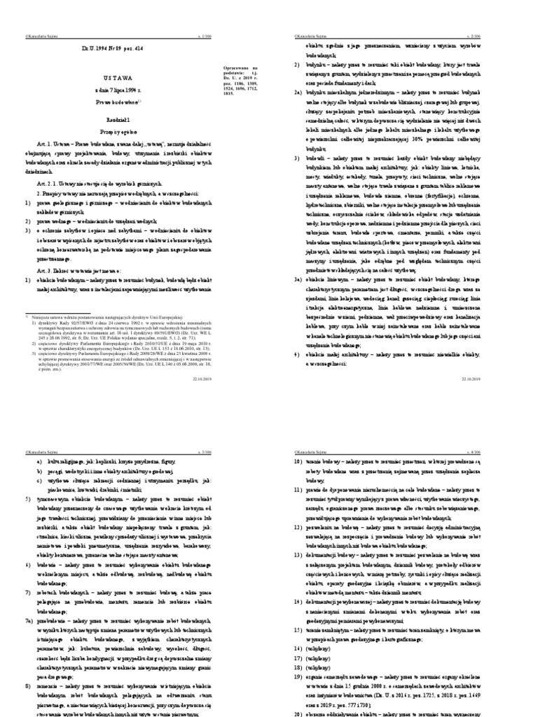 Prawo Budowlane | PDF