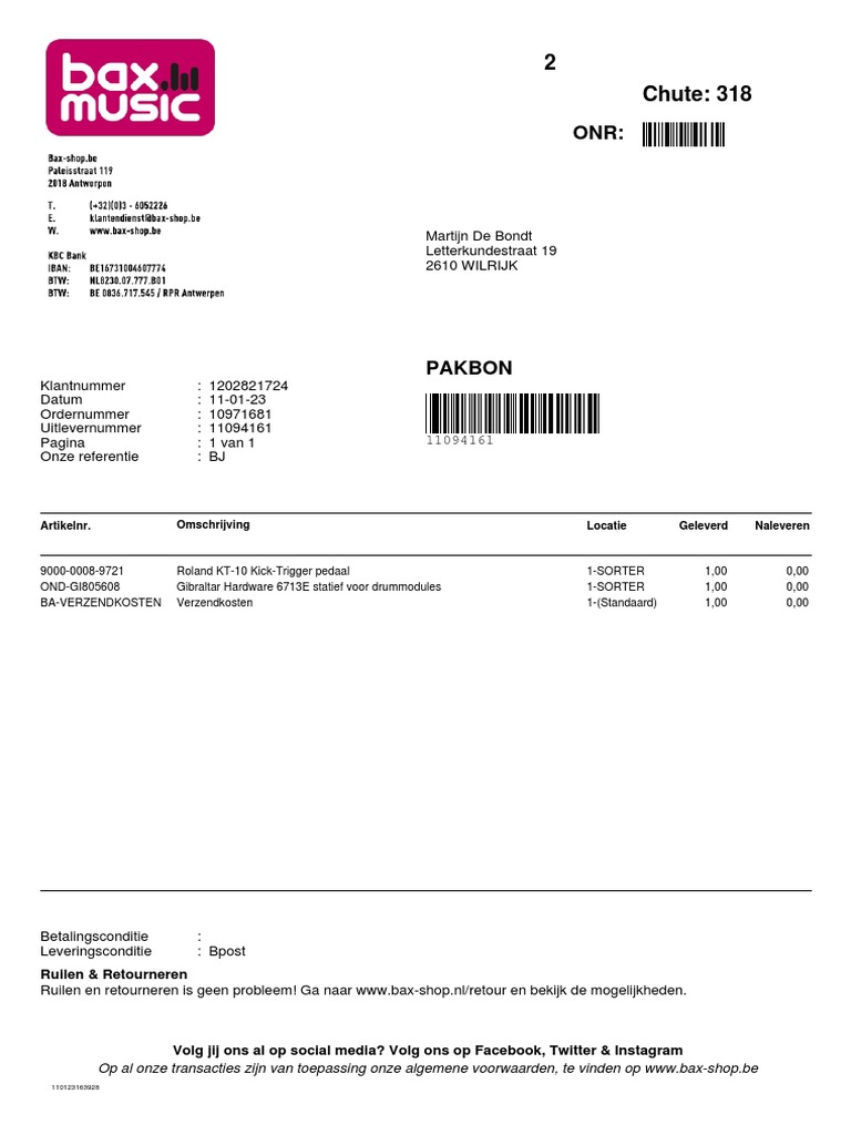 Bax Pack 11094161 | PDF