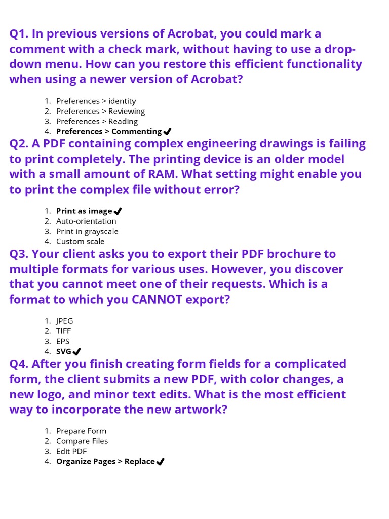 Acrobat - Linkedin Quiz | PDF