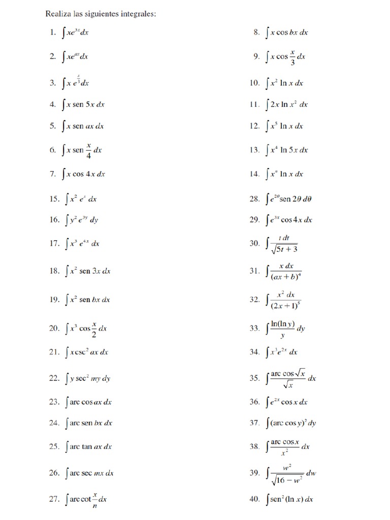 Deber de Integracion Por Partes | PDF Deber de Integracion Por Partes | PDF