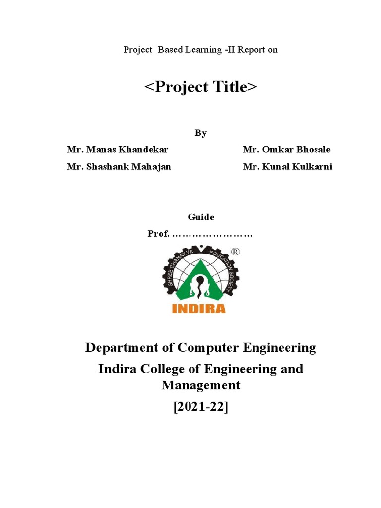 PBL First 3 Pages As Per ICEM Format | PDF | Teaching | Academic ...