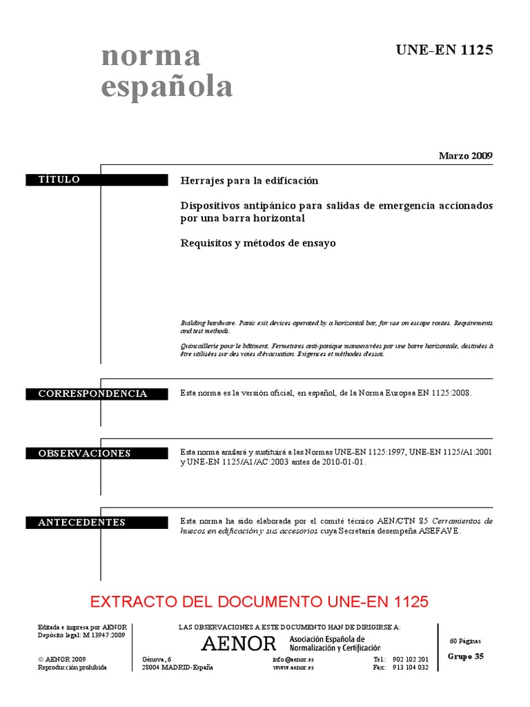 (Ex) Une-En 1125 2009 | PDF
