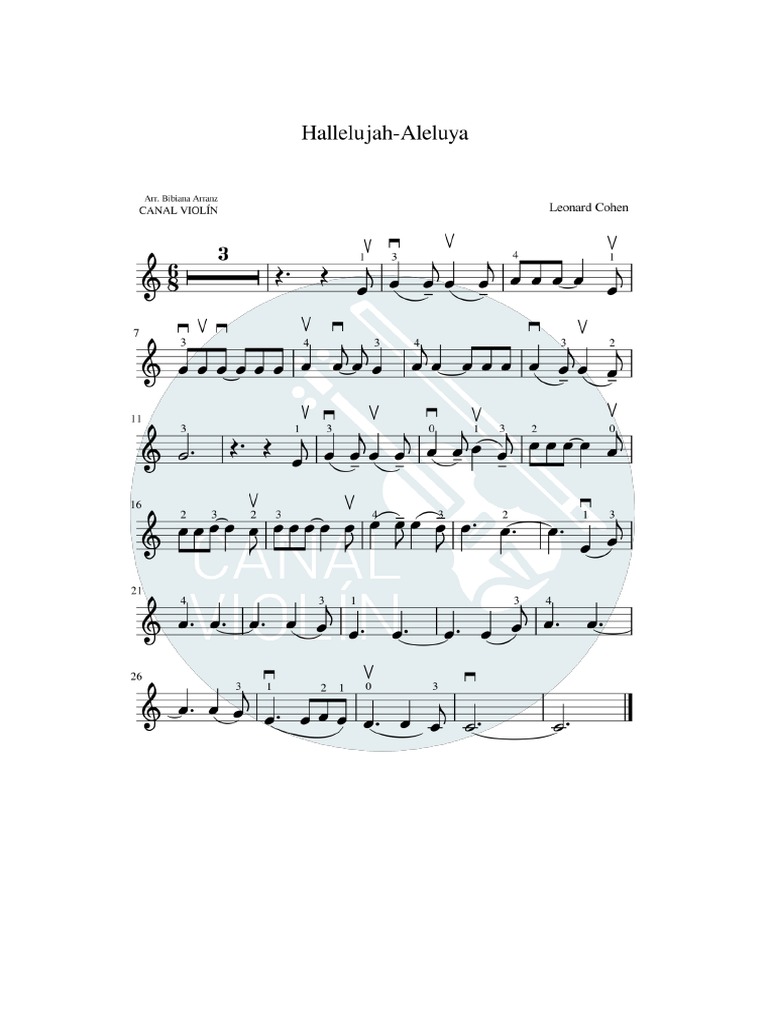 Partitura Aleluya | PDF