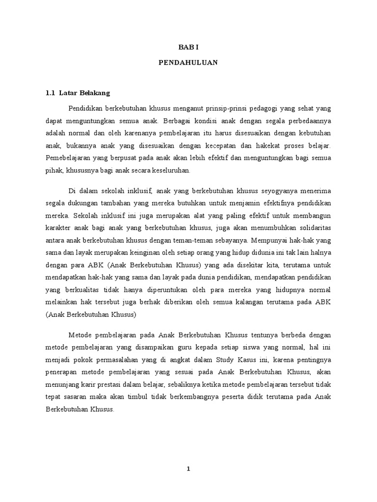 Bab I Pendahuluan | PDF | Kesehatan Holistik | Sains & Matematika