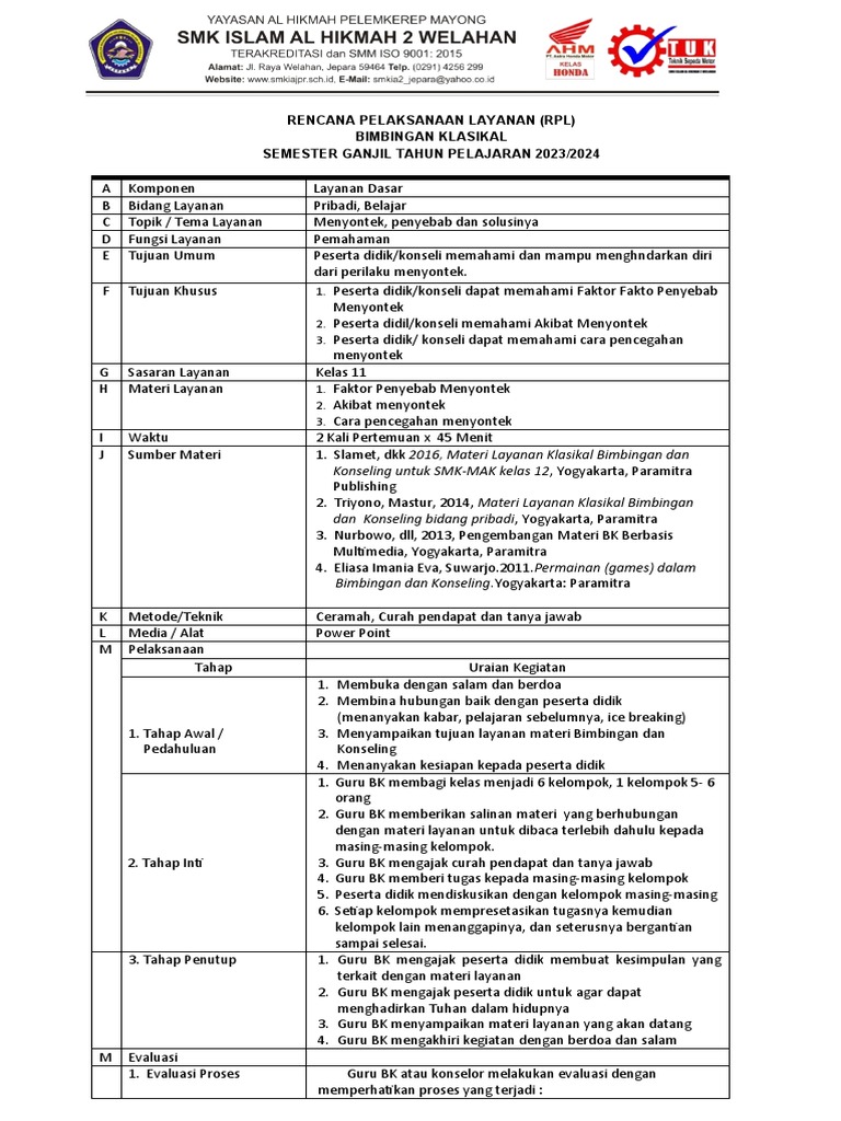 Menyontek, Penyebab Dan Solusinya | PDF