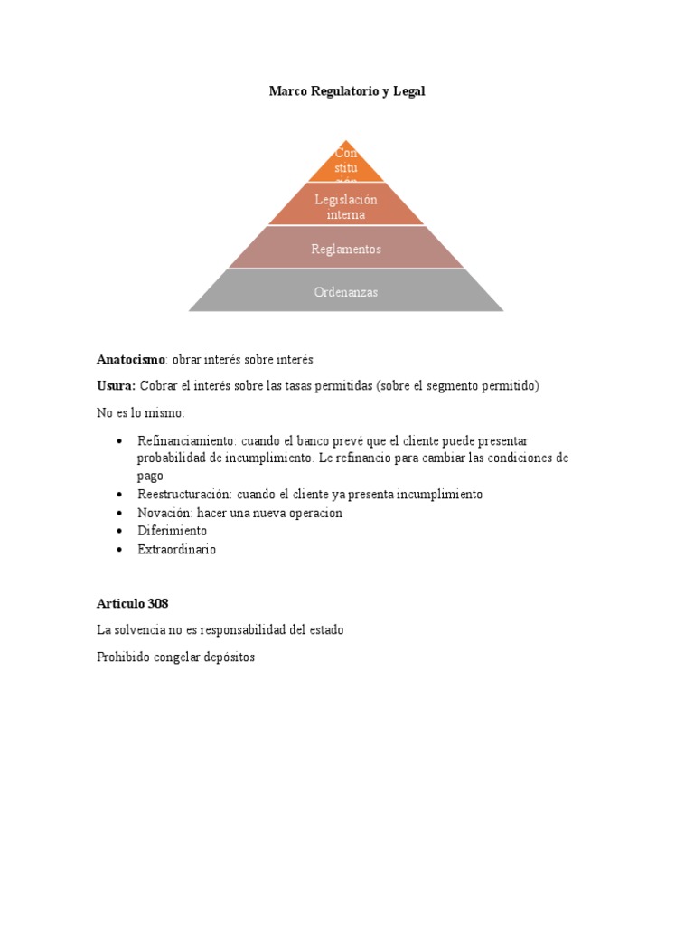 Marco Regulatorio y Legal - Apuntes | PDF